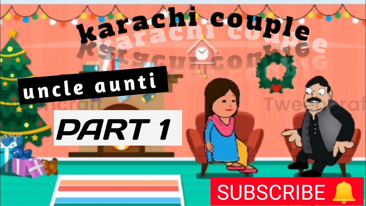 comday cartoon😂😂😂 funny cartoon karachi couple..🤣🤣 Uncle aunti part 1😂😂 ...