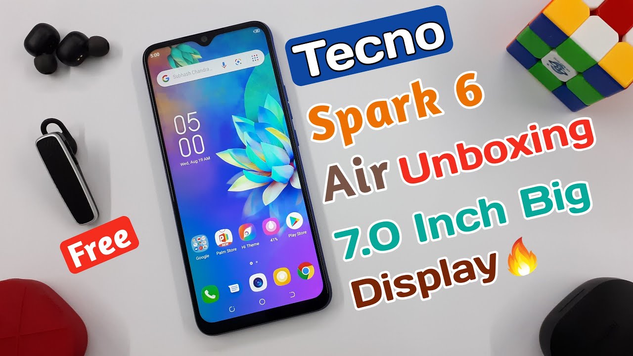 Tecno Spark 6 Air Unboxing & Review | 7.0 Inch Big Display | 6000 mAh ...