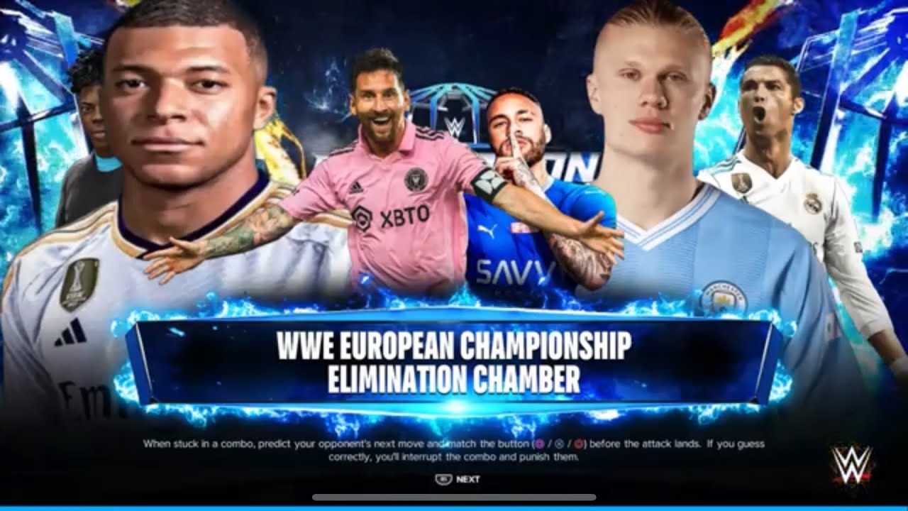WWE 2K24 Football Elimination chamber and ishowspeed - YouTube