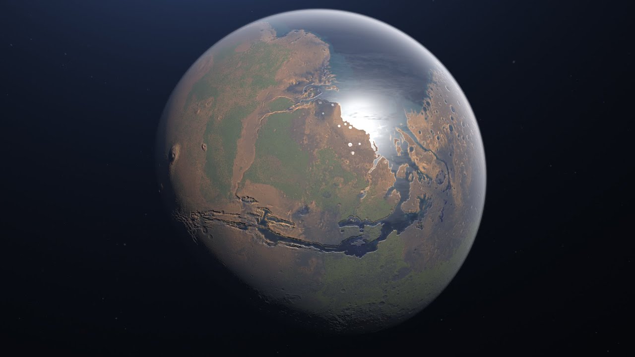 Terraformed Mars Rotation Loop - YouTube