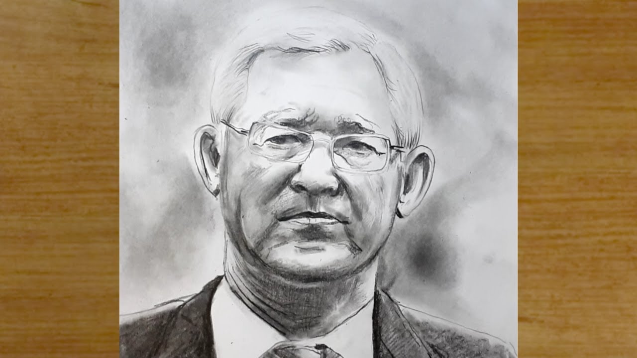 Alex Ferguson Resim Nasıl Çizilir | Karakalem Portre Çizimi Nasıl ...