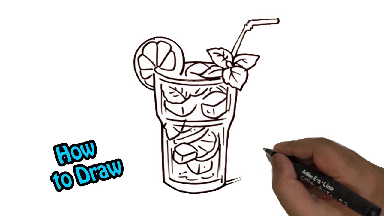 How to draw Mojito Easy. - YouTube
