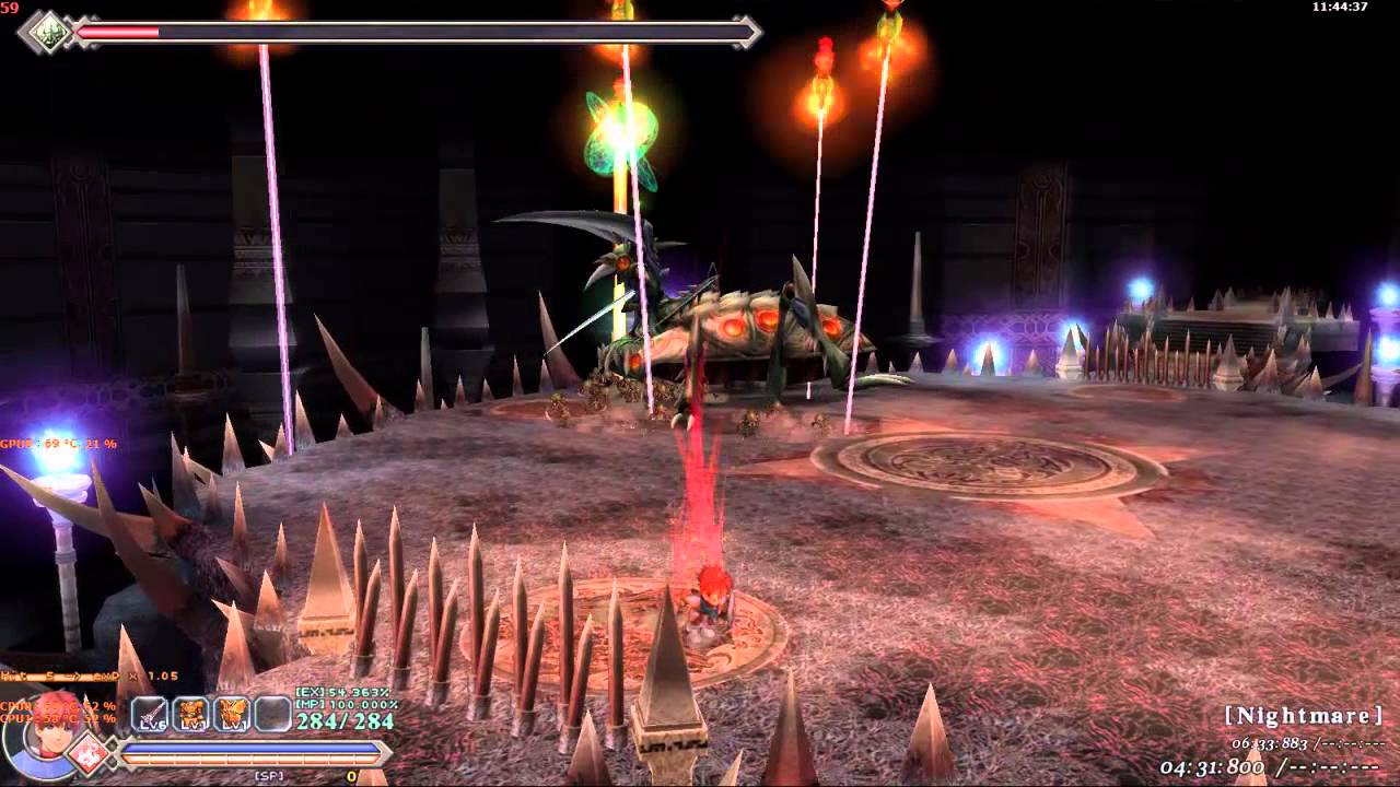 YS Origin Adol Boss 8 - Picitimos (No damage, Nightmare) (Felghana ...