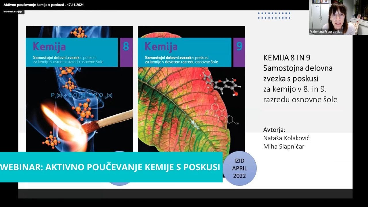 Webinar: Aktivno poučevanje kemije s poskusi - YouTube