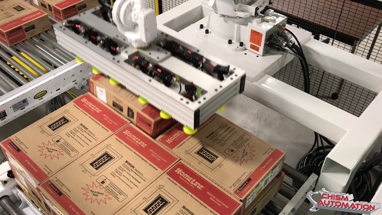 Carton Palletizing Robot - YouTube