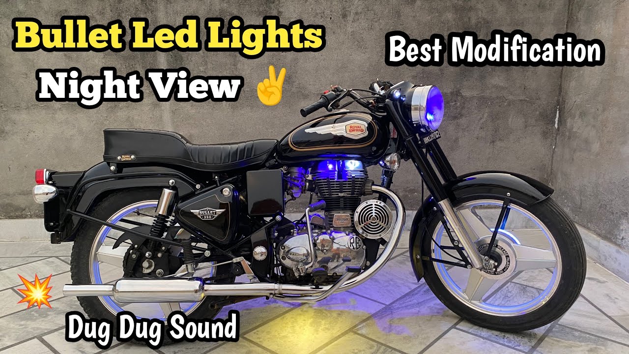 Bullet Led Lights Modification Night View Check Full Vlog - YouTube