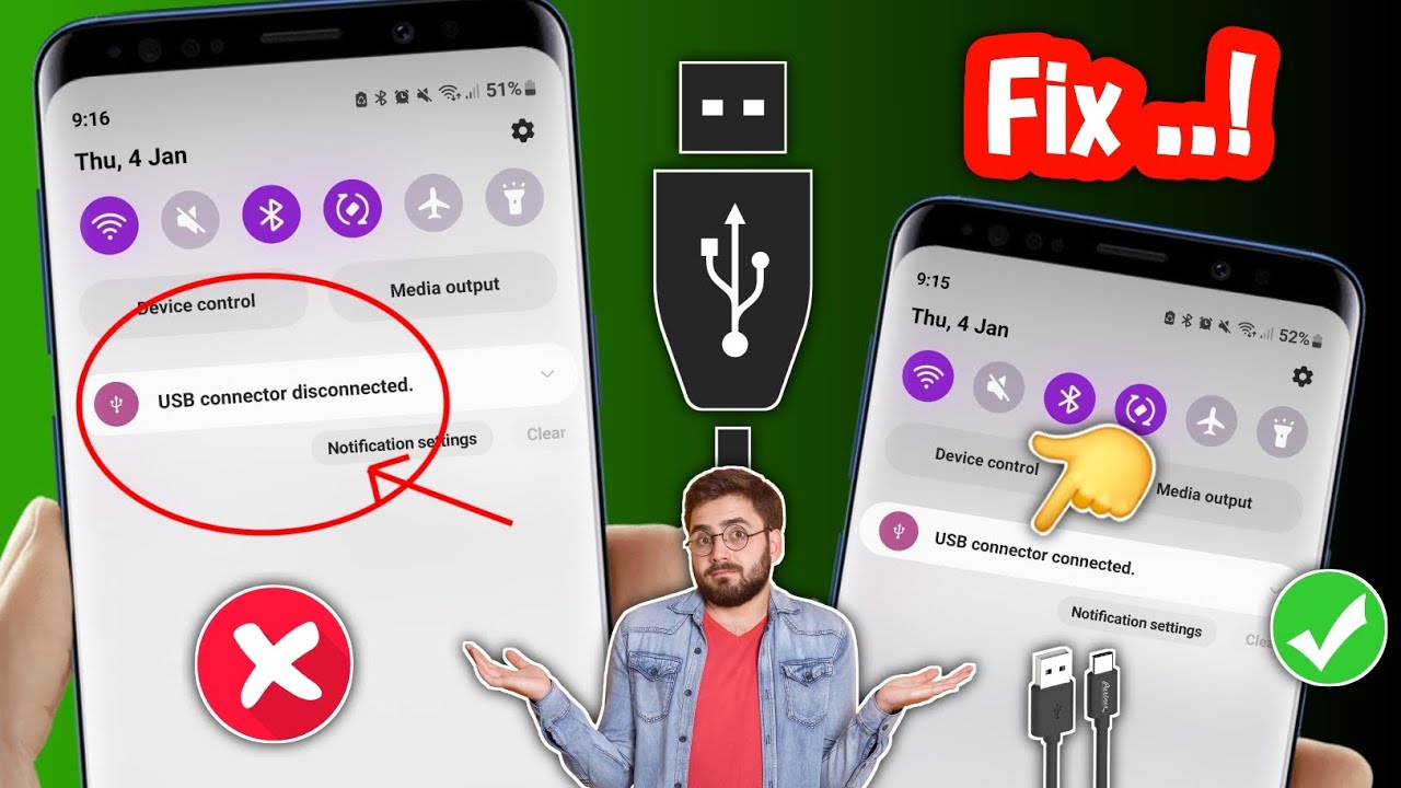 How to Fix Samsung USB Connector Connected Disconnected Problem - 2025 ...