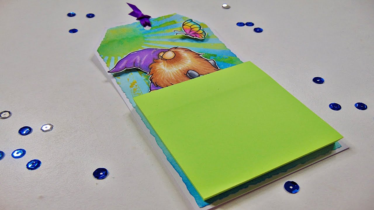 Basteln: Tag mit Post its / DIY Sticky Notes - YouTube