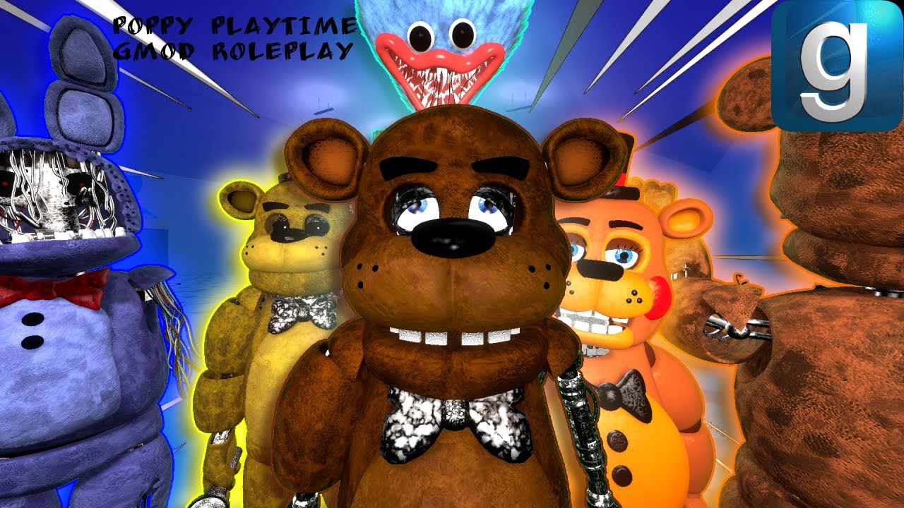 FREDDY AND SOME FRIENDS GO TO POPPY PLAYTIME!!!!!! | GMOD FNAF | GMOD ...