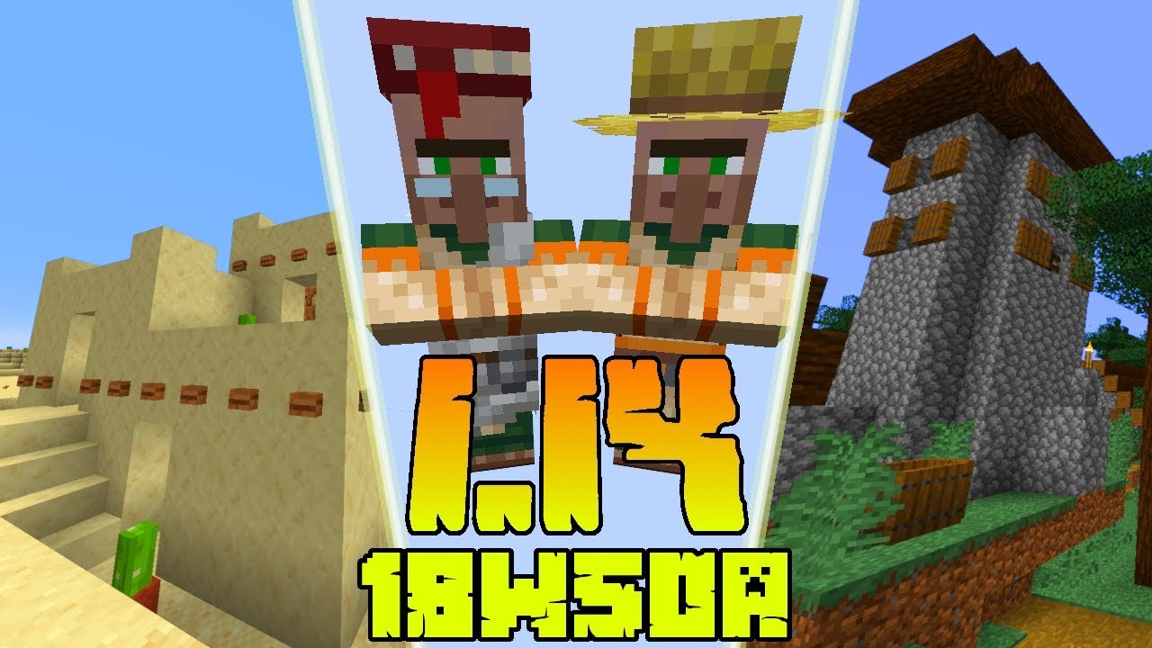 Minecraft 1.14: [Snapshot 18w50a] Co Nowego? 100 Nowych Wieśniaków, Nowe Wioski Na Pustyni i ...