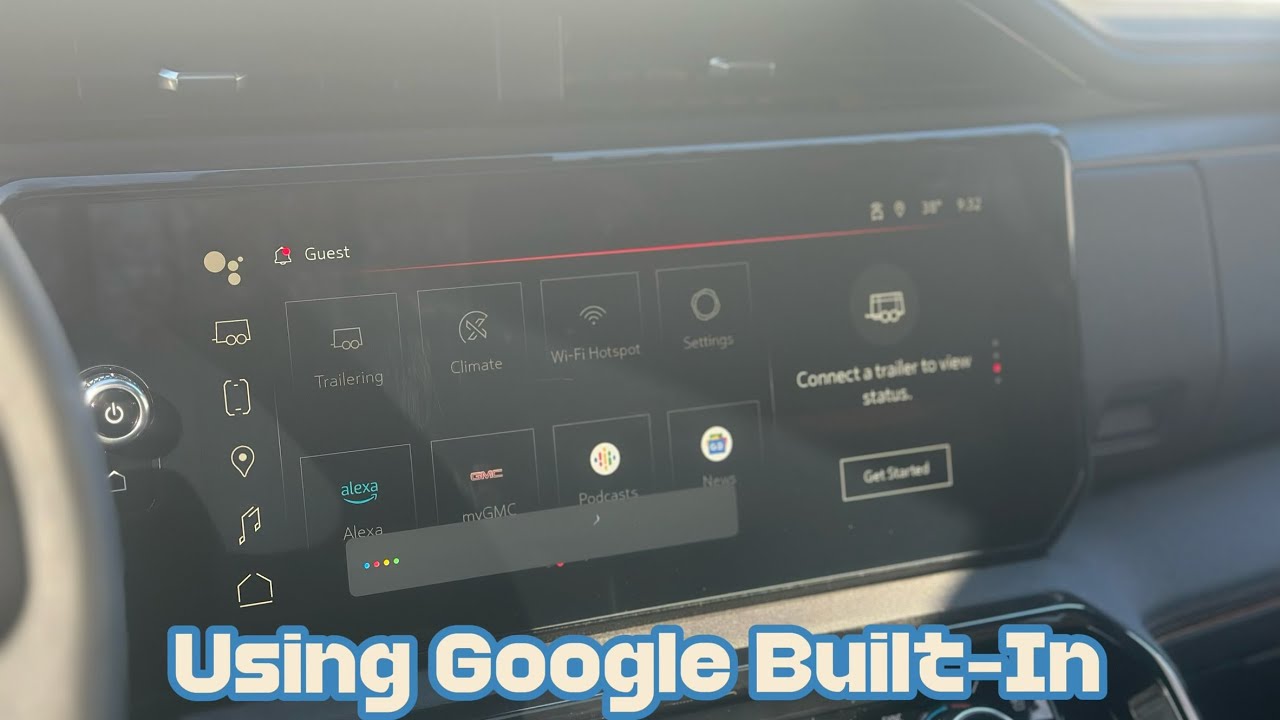 How to Use Your Google Built In on Your Sierra - YouTube