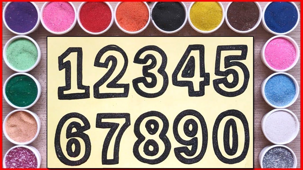 123 learning | 123 Number Names | 1-10 | Counting Numbers | learn color ...