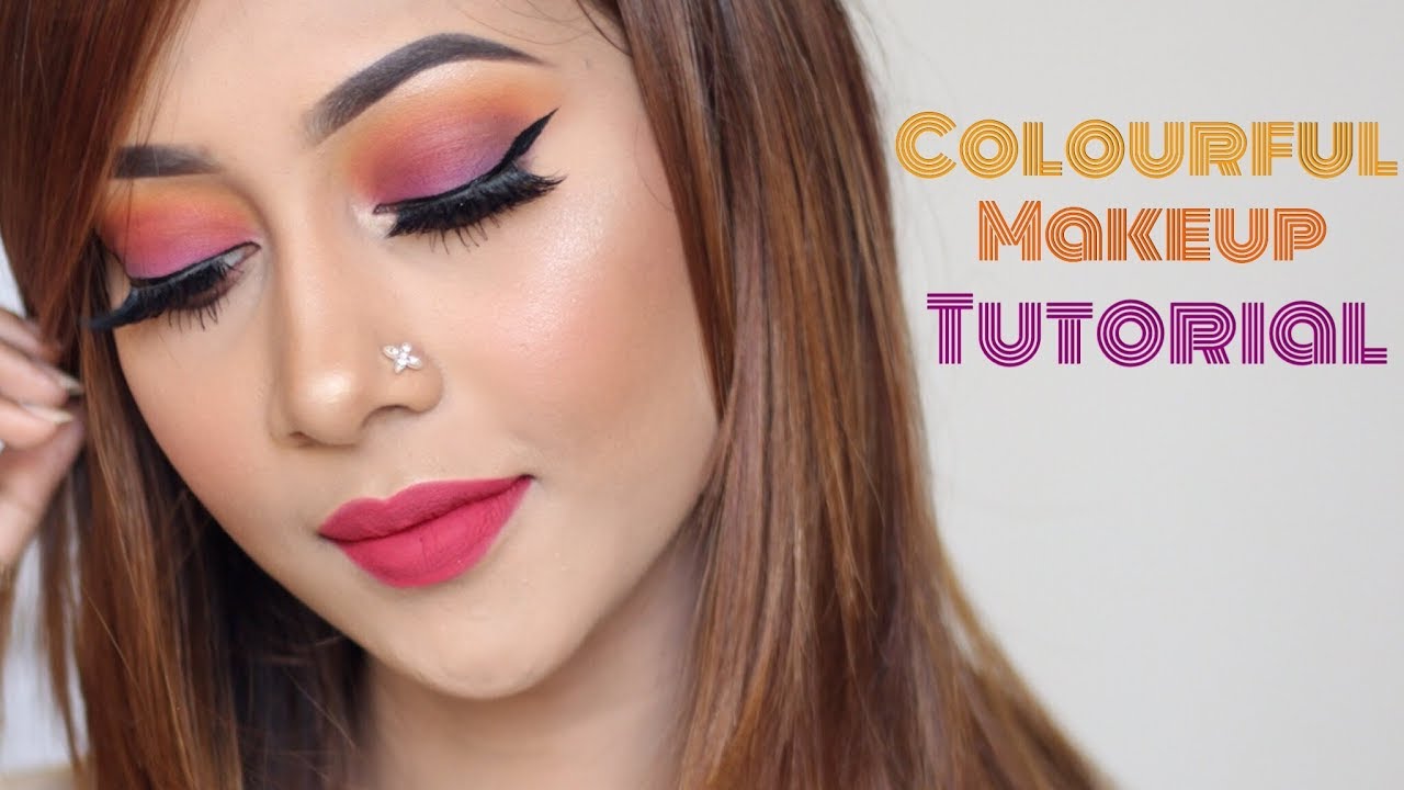 Colourful Sunset Eye Makeup Tutorial Ll Wet N Wild Photofocus 9089