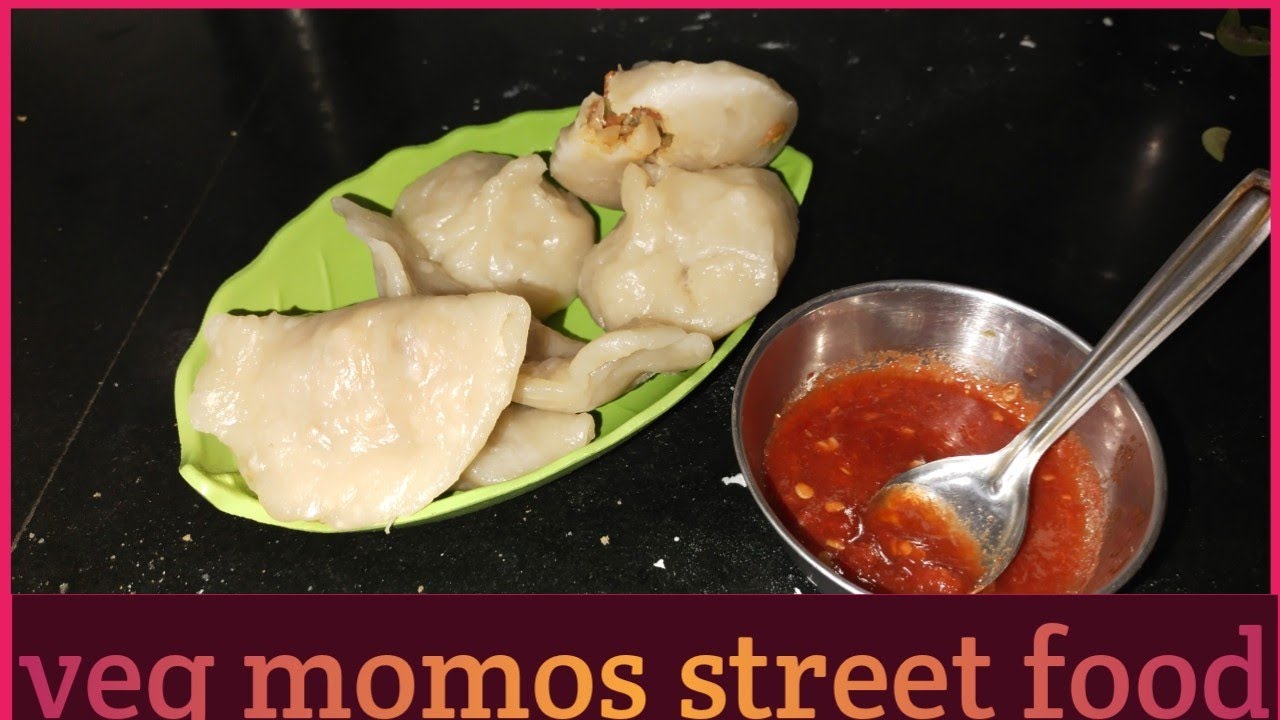 veg momos/ street style with momos/ recipe chutney/ #vegmomosrecipe ...