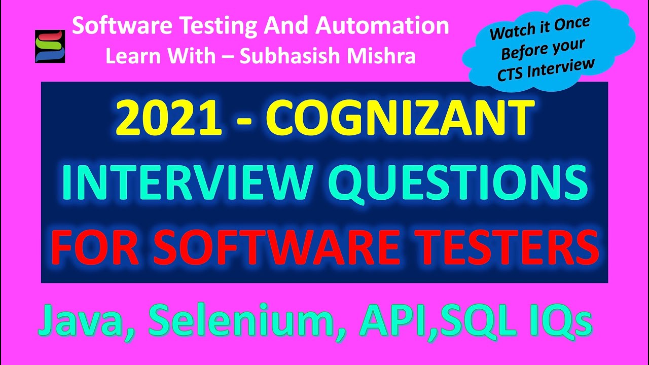 Cognizant Interview Experience 2021 For Software Testers Cognizant Technical HR Round cognizant-interview-experience-2021-for-software-testers-cognizant-technical-hr-round