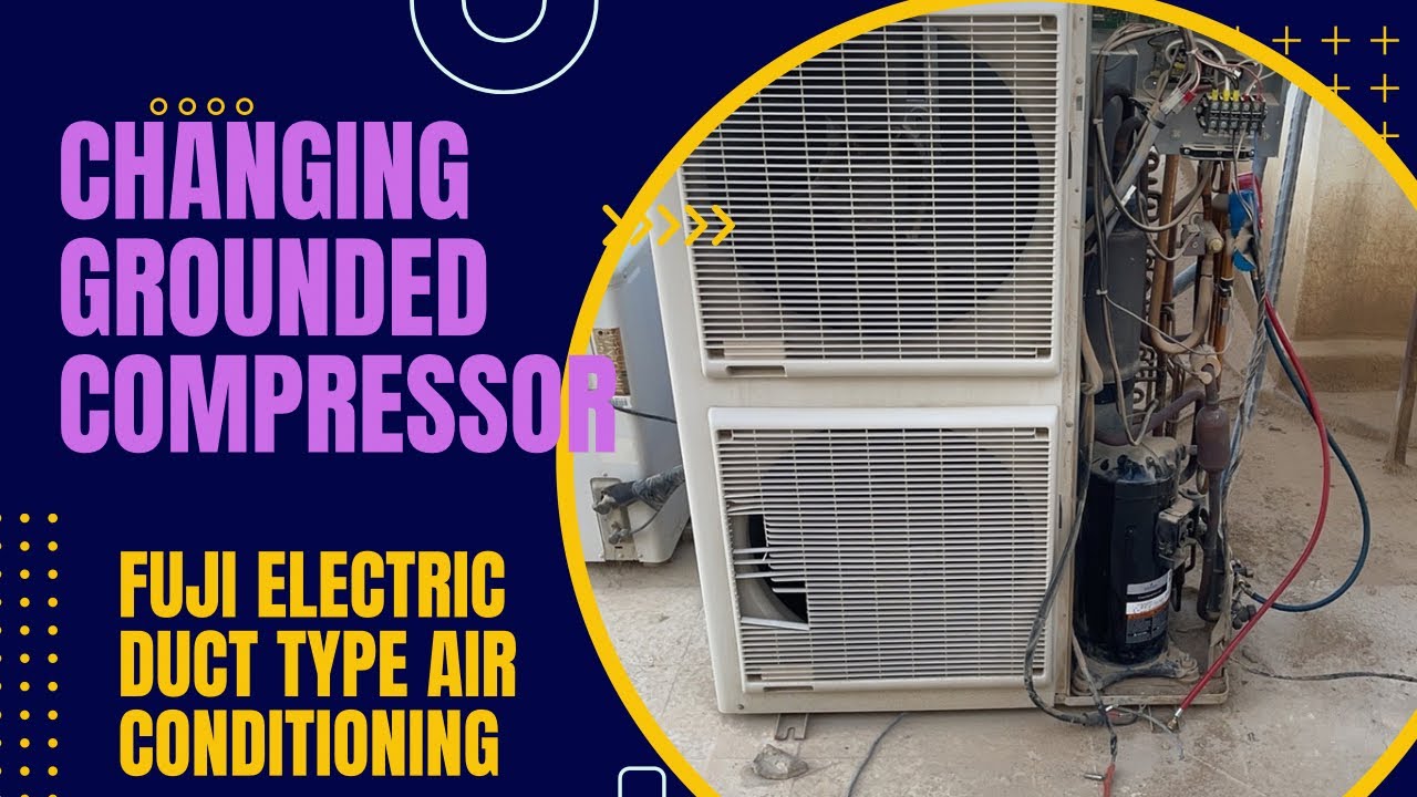 Fuji Electric Concealed Air Conditioning/ Changed Compressor - YouTube