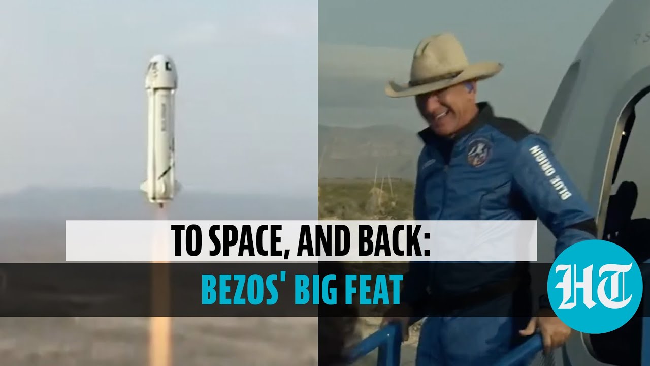 Watch: Jeff Bezos' space flight via Blue Origin rocket; back to Earth ...