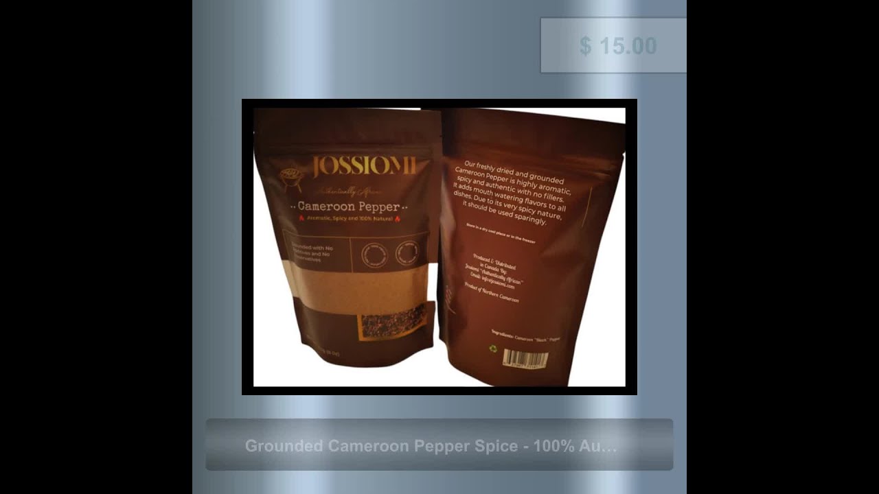 Grounded Cameroon Pepper Spice - 100% Authentic - 250g(8oz) - YouTube