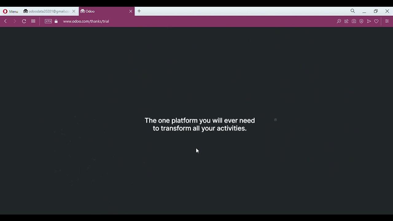 How to create odoo account free forever only for one app - YouTube