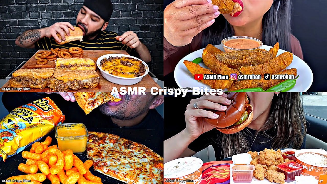 ASMR Crispy food Compilation | No Talking | Mukbang | Eating Sounds ...