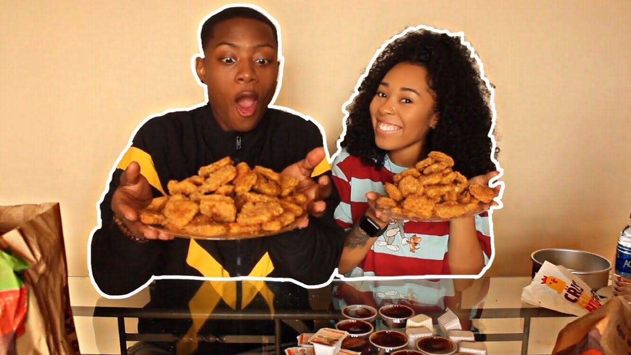 100 CHICKEN NUGGET CHALLENGE 🐥 / GIVEAWAY WINNERS ️ - YouTube