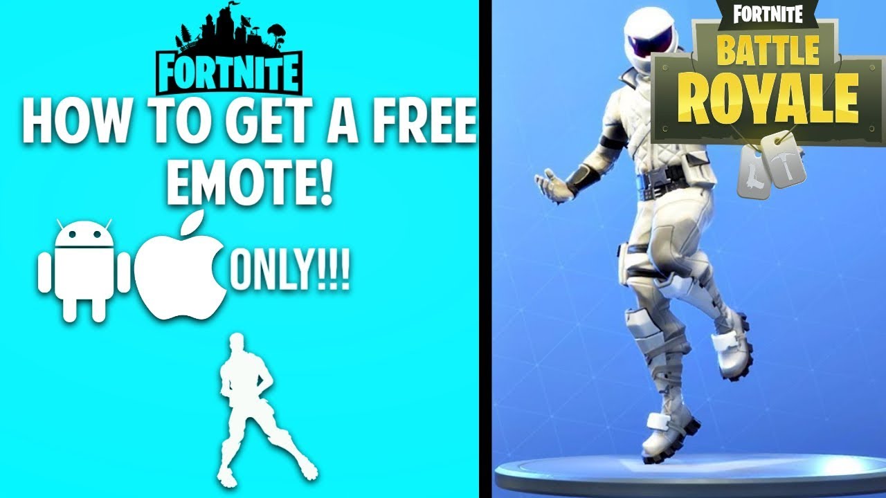 |Fortnite| How to get a free emote on mobile devices! - YouTube