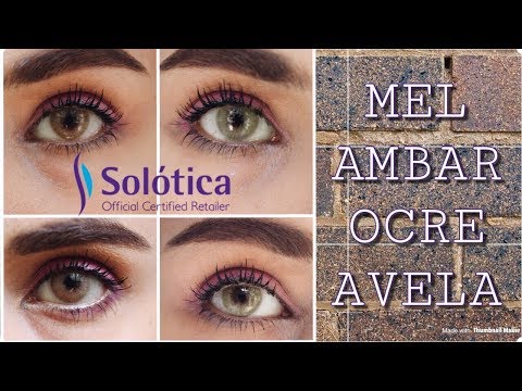 Solotica Hidrocor | Mel , Ambar , Ocre , Avela |  Doğal Renkli Lensler