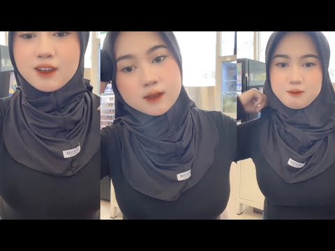 LIVE HIJAB TIKTOK BAJU HITAM CANTIK