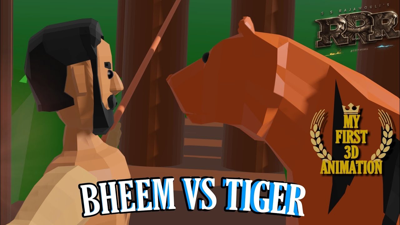 RRR - Tiger chase - NTR Entry scene - A fan animation - YouTube