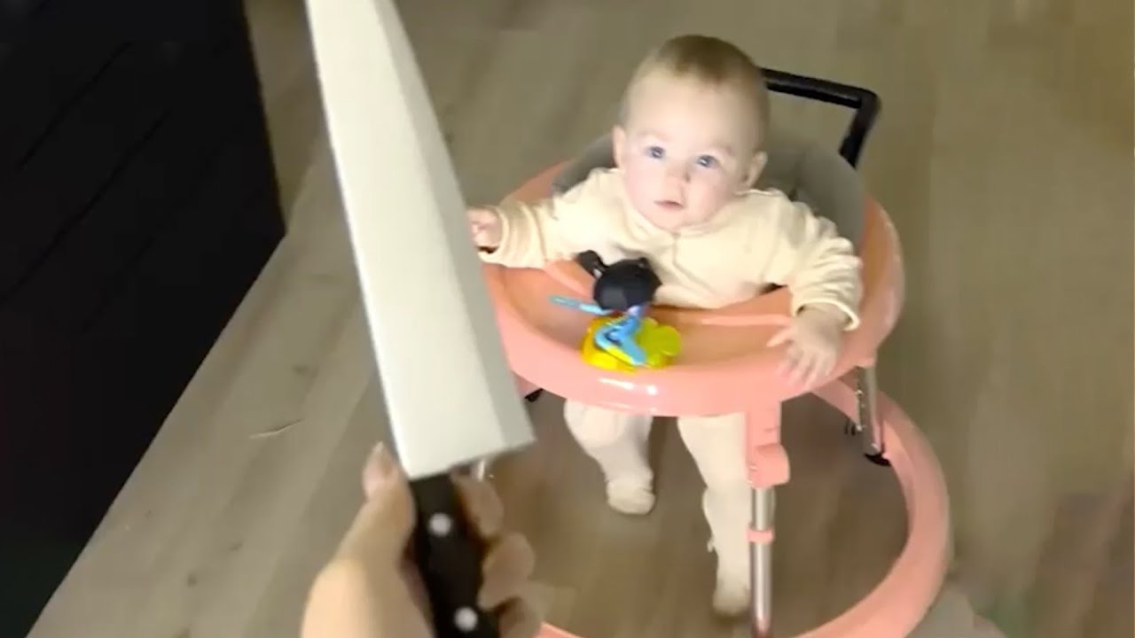 Parents giving a Knife to a Baby 😱 - YouTube