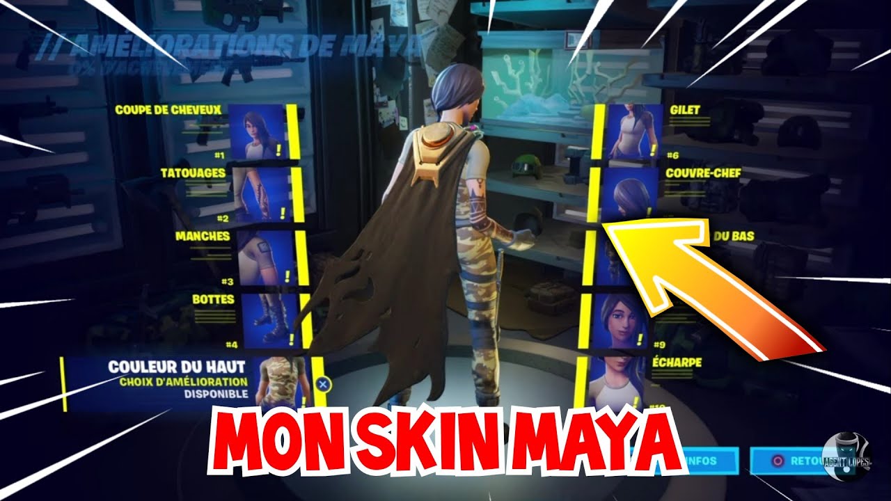 FORTNITE : Voici mon skin maya (explications) - YouTube