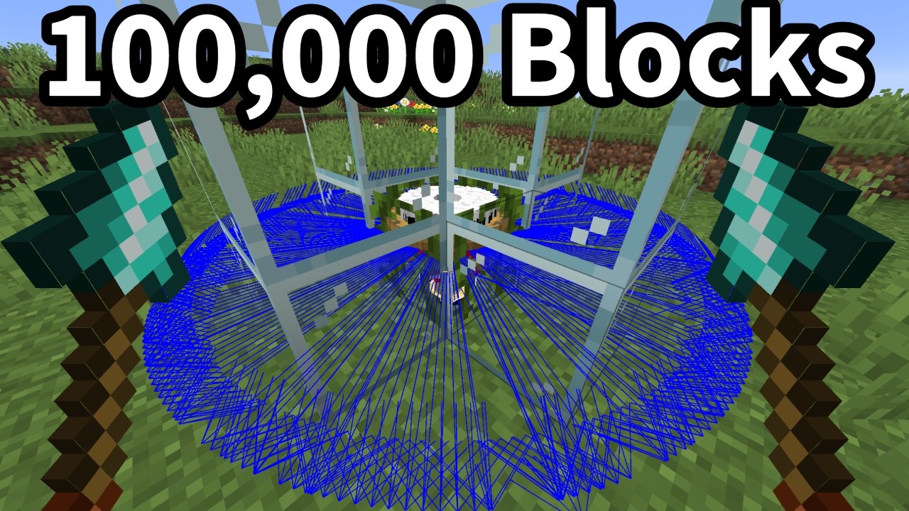 I Launched Myself 100,000 Blocks With The New Spear In Minecraft - YouTube