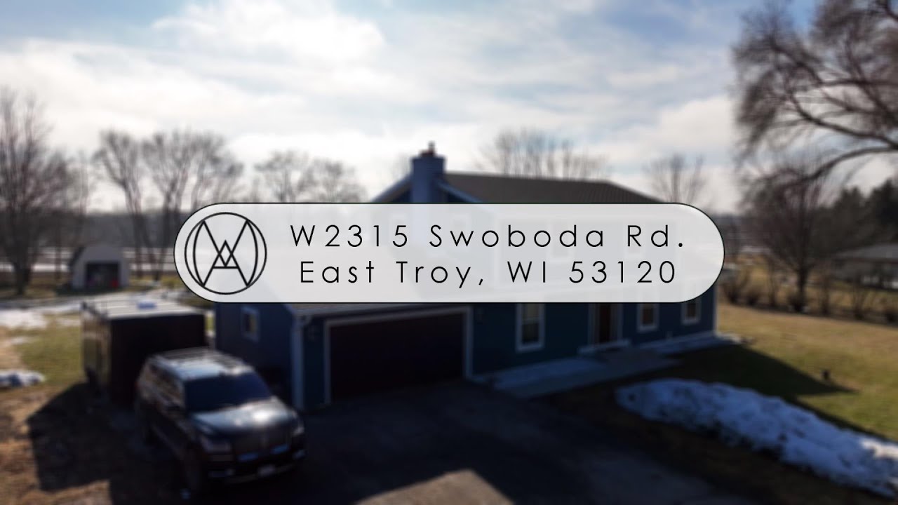 W2315 Swoboda Rd. East Troy, WI 53120 | Real Estate Drone Video Tour ...