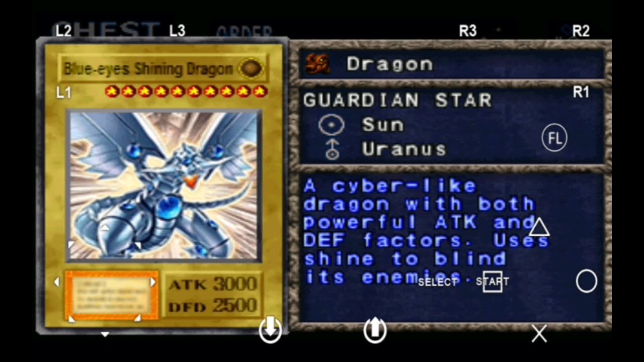 Yu-Gi-Oh Forbidden Memories 2 Ultimate - Blue-eyes Shining Dragon - YouTube