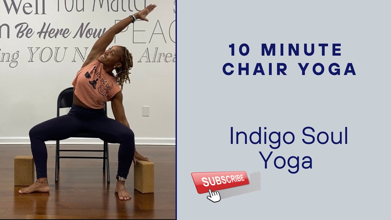 10 Minute Chair Yoga | Accessible Yoga | Desk Yoga - YouTube