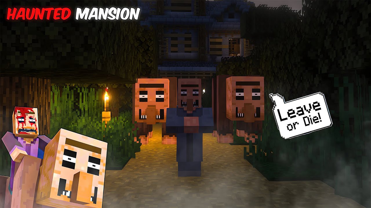 Surviving Minecraft's most Haunted Spooky House - YouTube