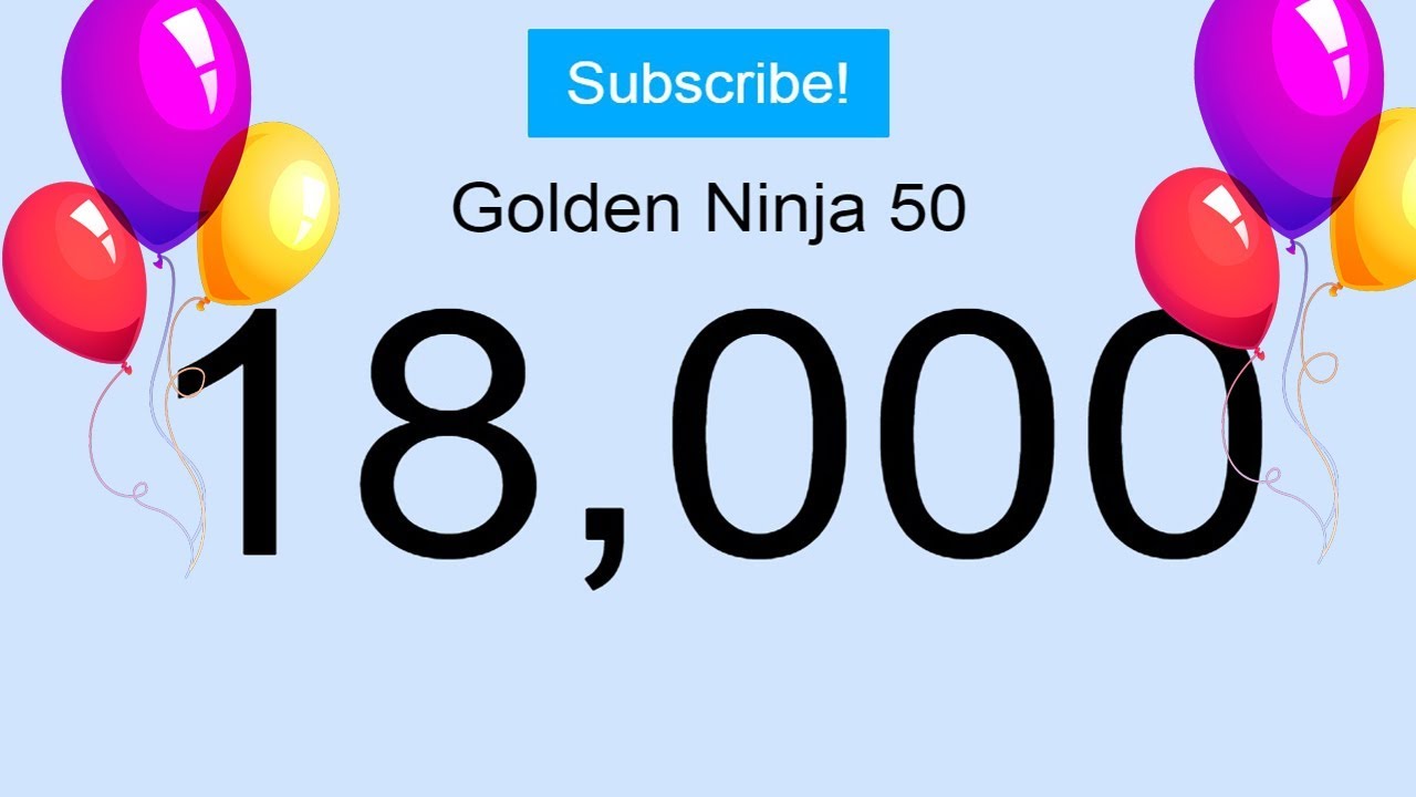 GOLDEN NINJA 50 ROAD TO 18,000 LIVE REACTION! - YouTube