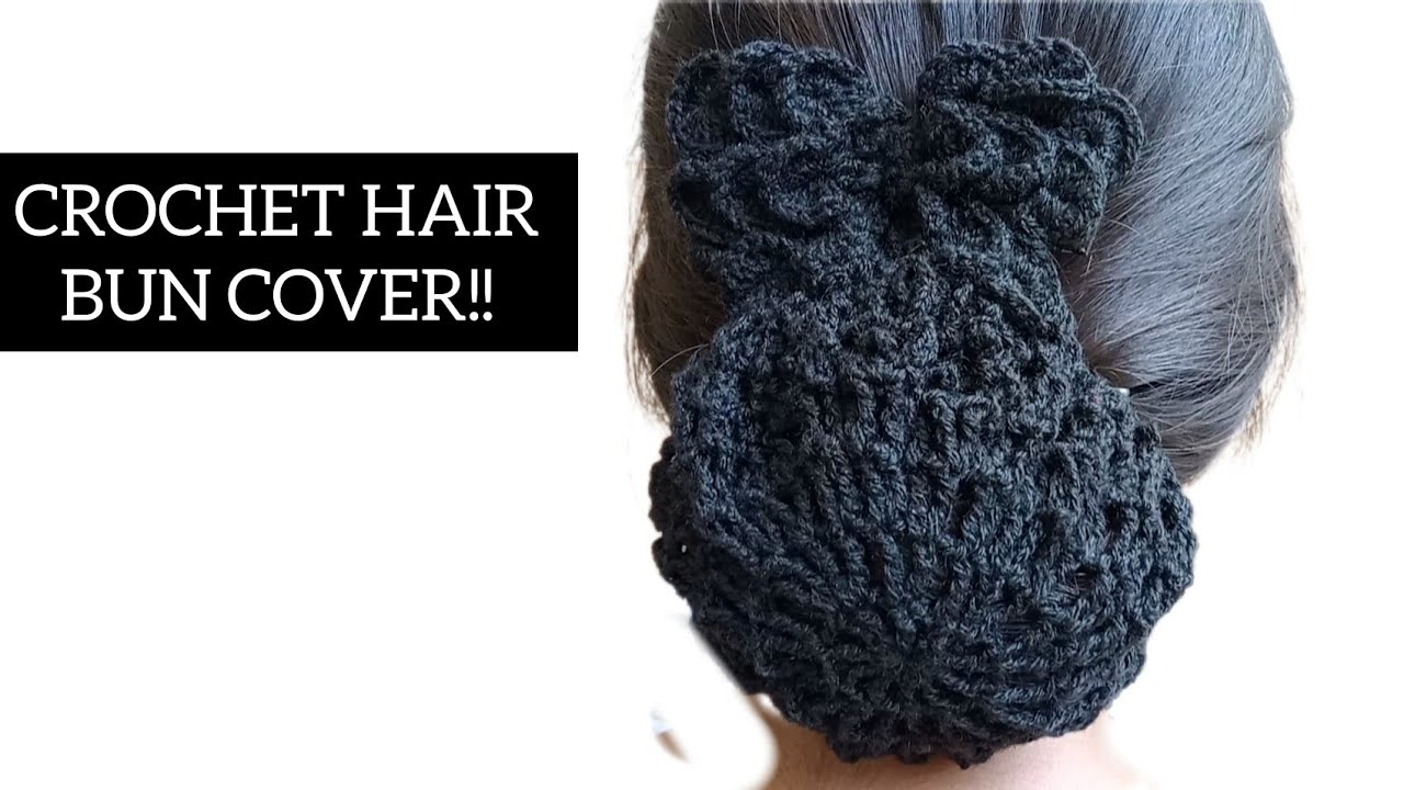 CROCHET HAIR BUN COVER || BUN COVER PATTERN || CROCHET JURA !! - YouTube