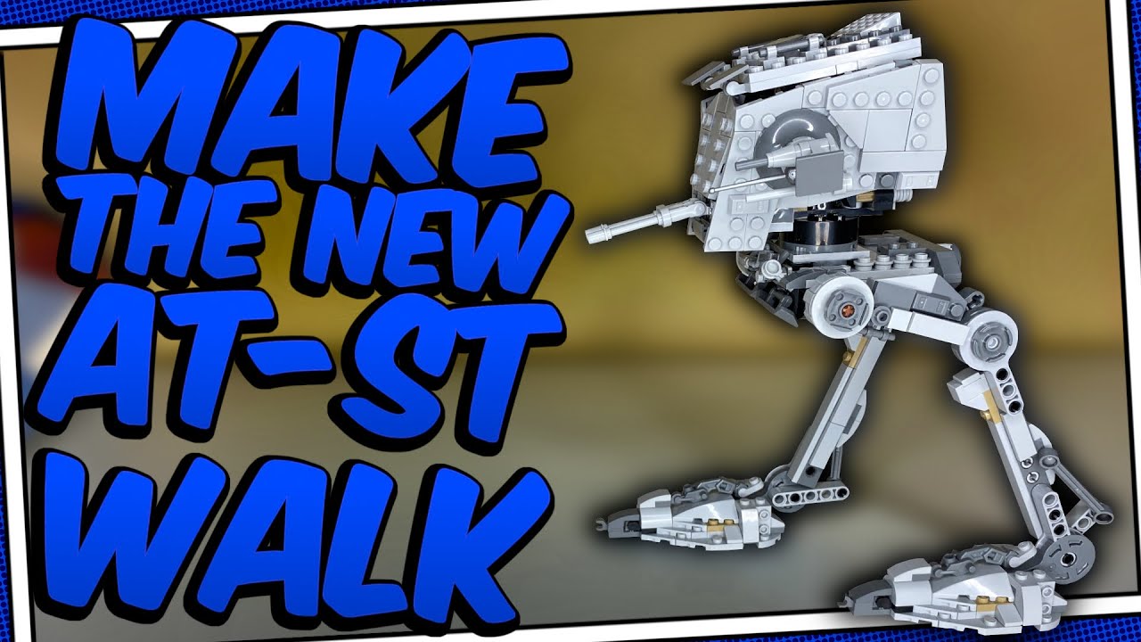 HOW TO THE MAKE THE HOTH AT ST WALK (Lego 75322 Hoth AT-ST Leg Mod ...