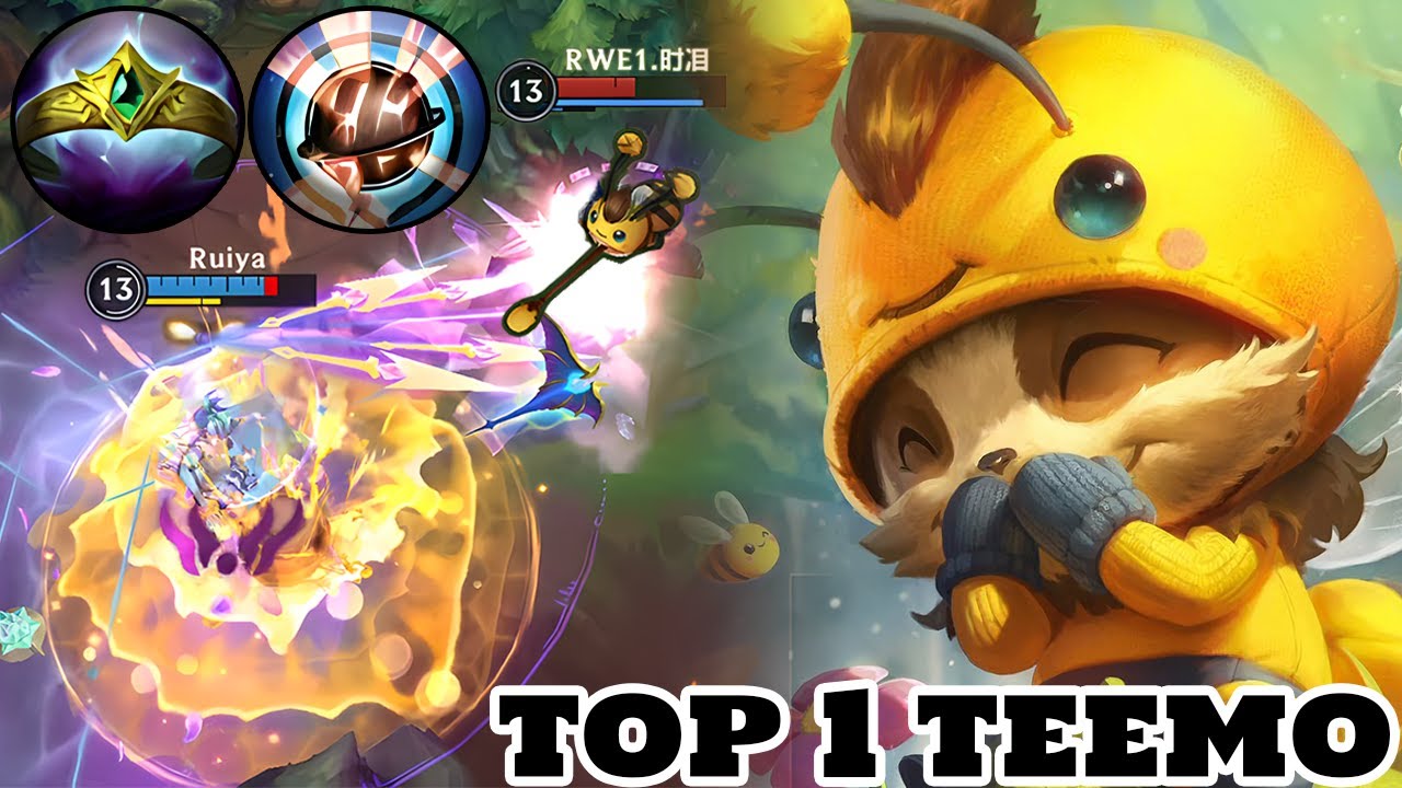Wild Rift Top 1 Teemo Best Teemo player Gameplay Rank Challenger - YouTube