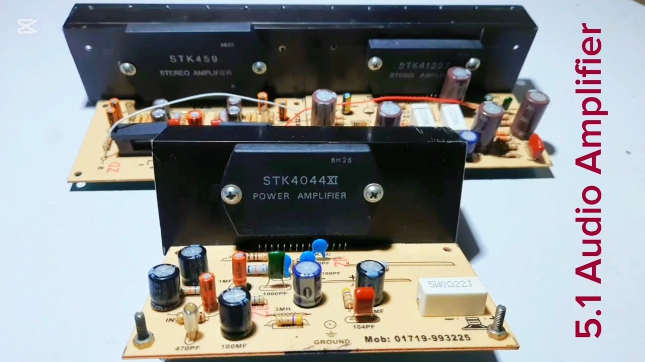 5.1 Audio Amplifier Stk 4044 Mono 100Watt Speaker 10Inch 1Piece And ...