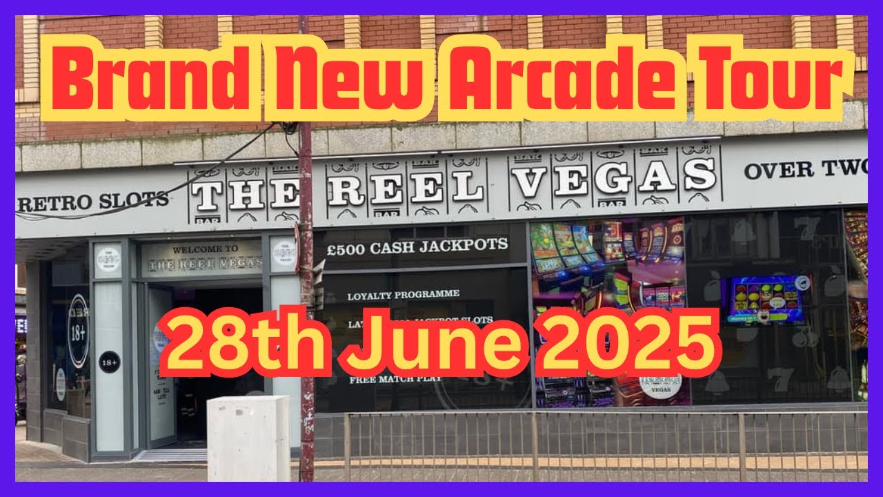 🎰 Reel Vegas Blackpool - Brand New Retro Arcade Tour #blackpool #arcade ...