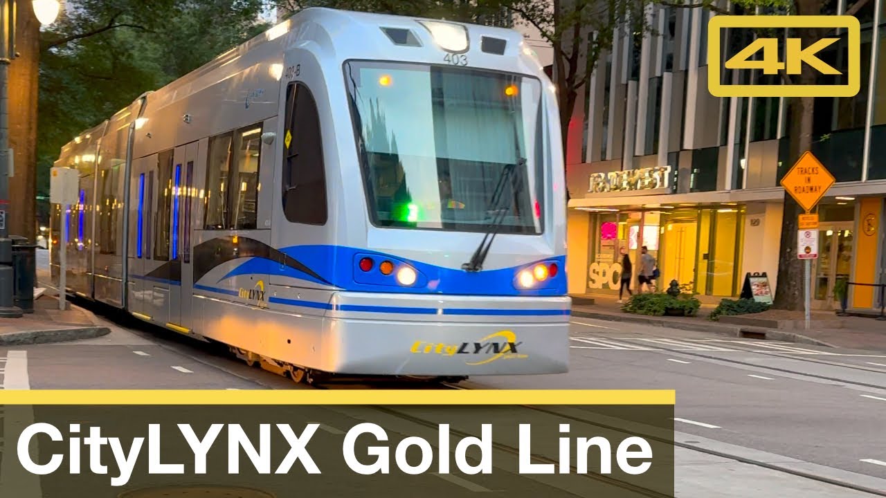 Charlotte CATS CityLYNX Gold Line, Sunnyside, Siemens S700 Streetcar ...