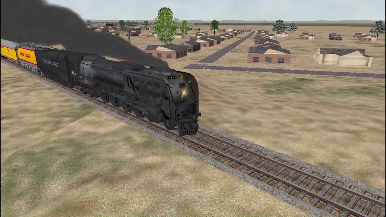UNION PACIFIC 844 -OPEN RAILS TRAIN SIMULATOR - YouTube