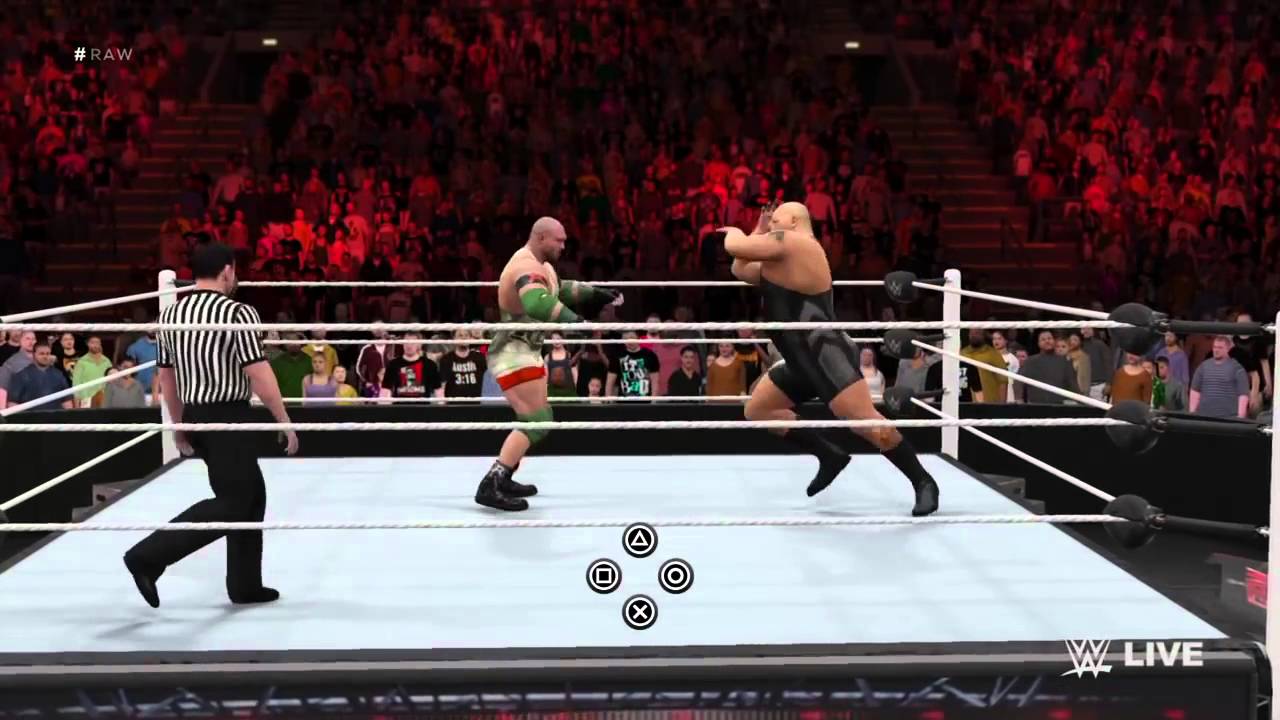 WWE 2K16 RyBack vs Big Show RAW 2016 One on One Match WWE 2K16 (PS4 ...