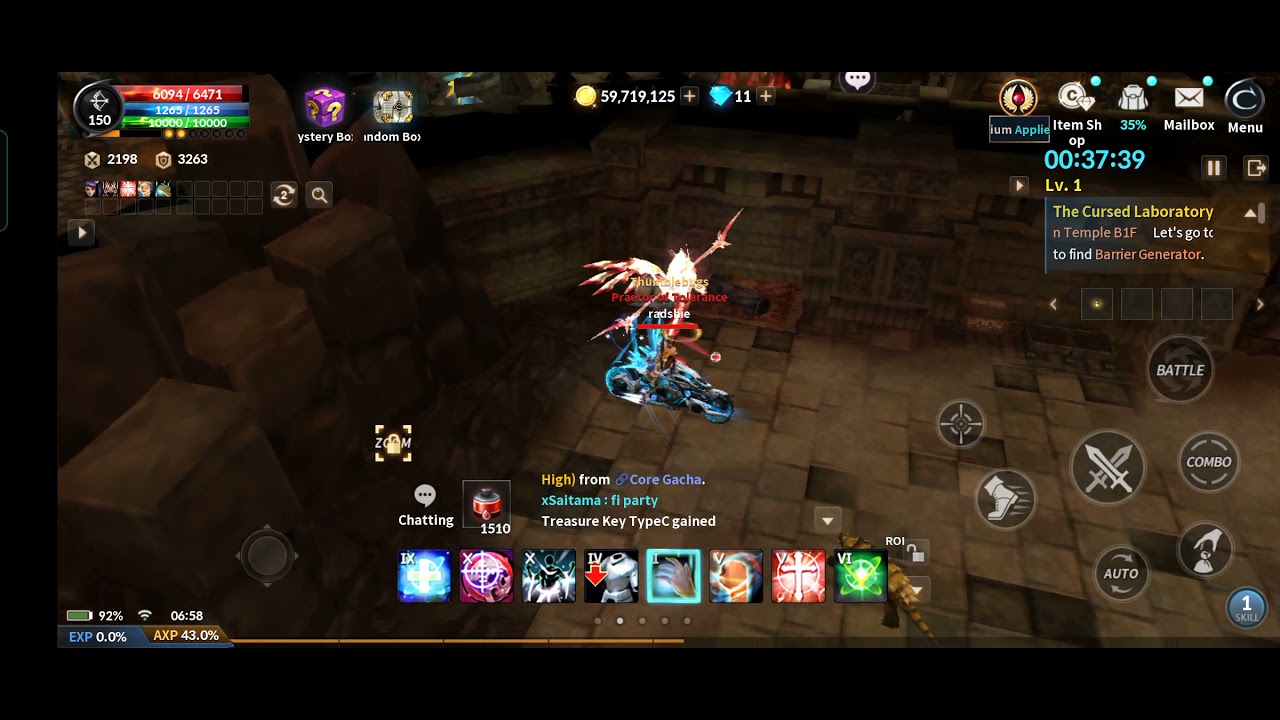 Cabal M Heroes of Nevareth forgotten temple ft1 (Mutant Key Blue 01 ...