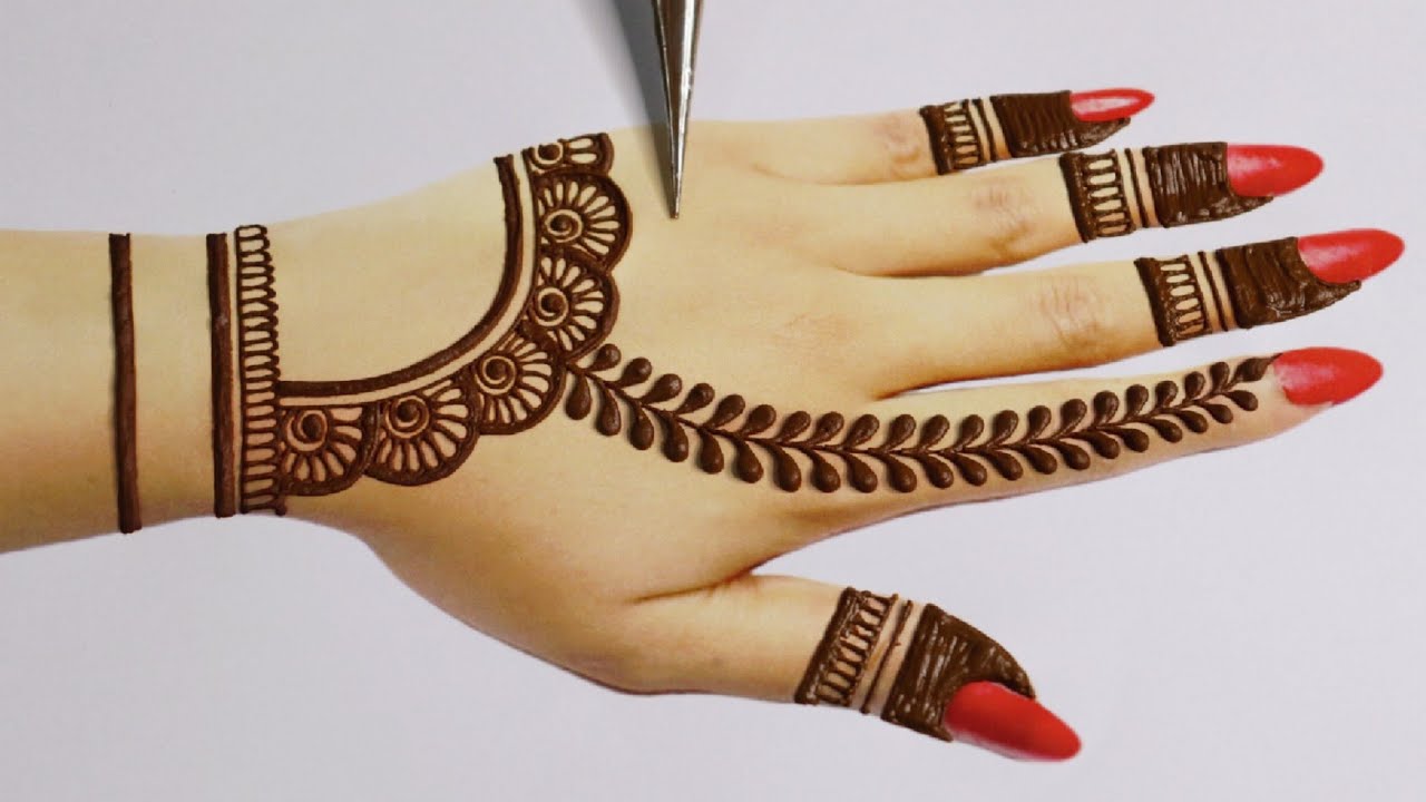 Latest Stylish Backhand Mehndi designs| Simple Mehandi design| Easy ...