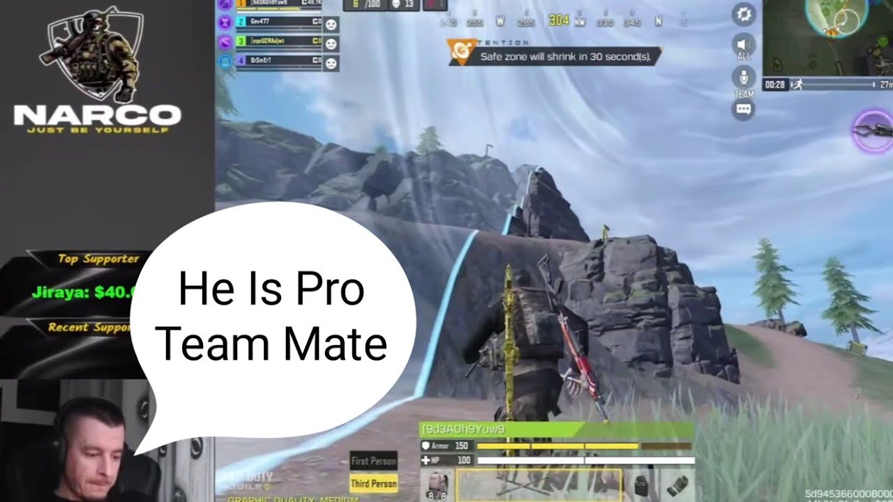 CoD Narco Impressed With His Pro Team Mate In Final Zone | CODM - YouTube