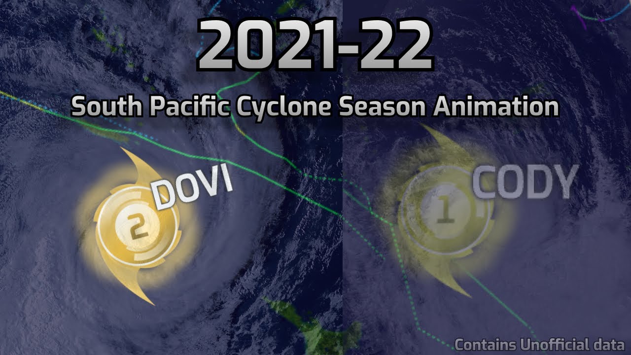 2021-22 South Pacific Cyclone Season Animation - YouTube