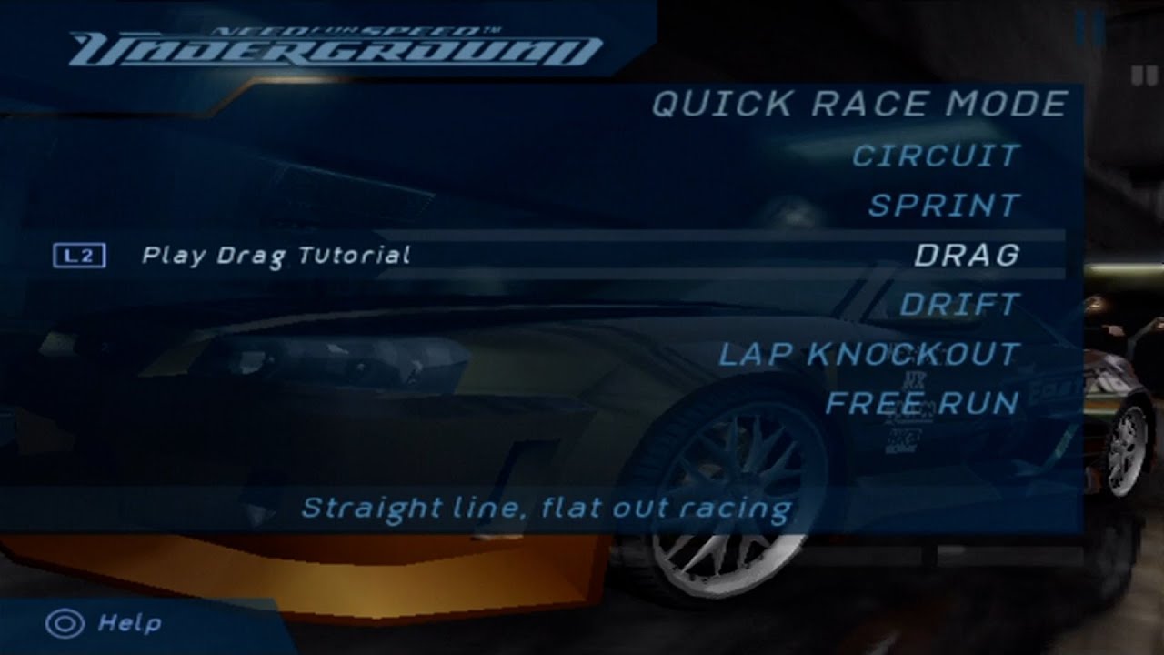 Need For Speed Underground (PS2) - Drag Tutorial - YouTube